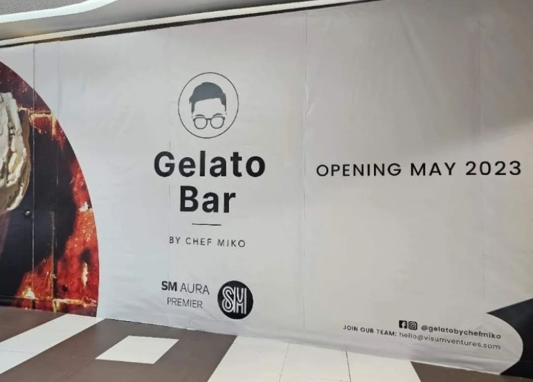 Gelato Bar by Chef Miko Soon to Open in SM Aura! | Booky